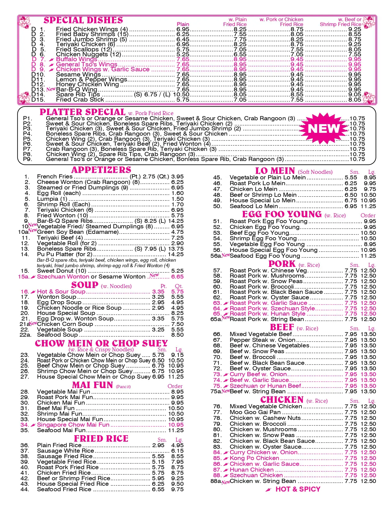 Chinese Takeaway Menu Online